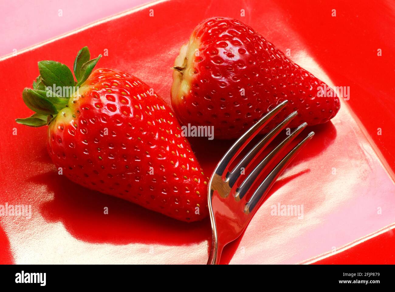 Strawberry Fork (Fragaria x ananassa) , Strawberry Stock Photo - Alamy