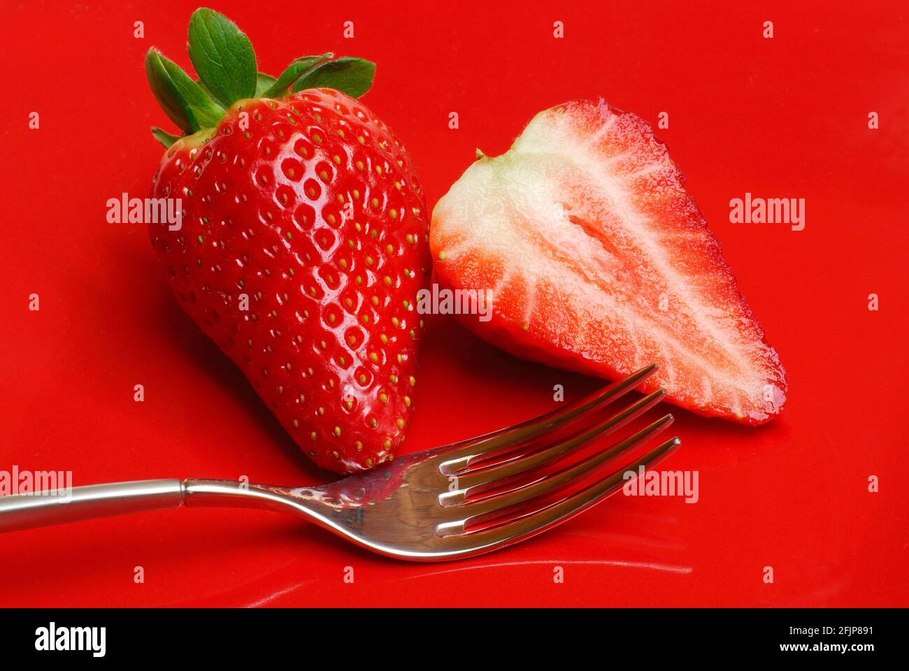 Strawberry Fork (Fragaria x ananassa) , Strawberry Stock Photo - Alamy