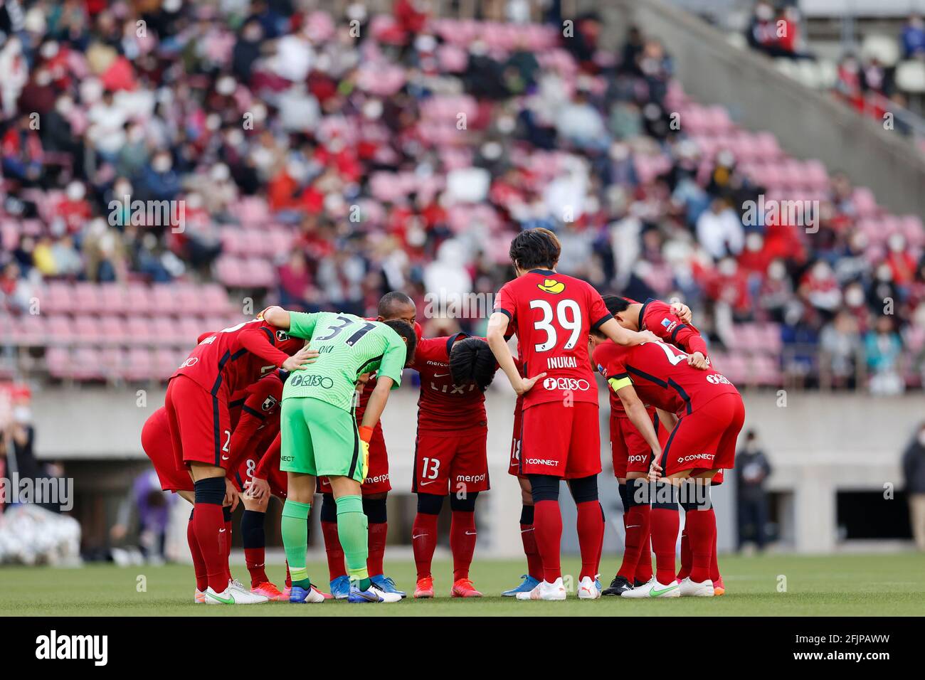 Kashima Stadium, Kashima, Ibaraki, Japan. 24th Apr, 2021. Kashima ...