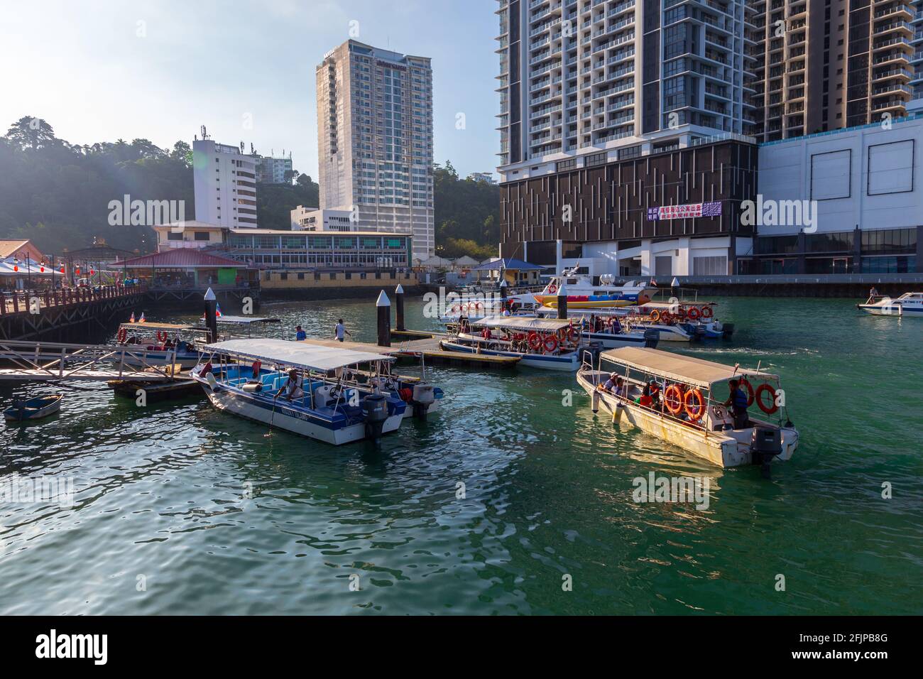 Kota Kinabalu, Sabah, Malaysia - February 02, 2019 :Speed boat park at ...