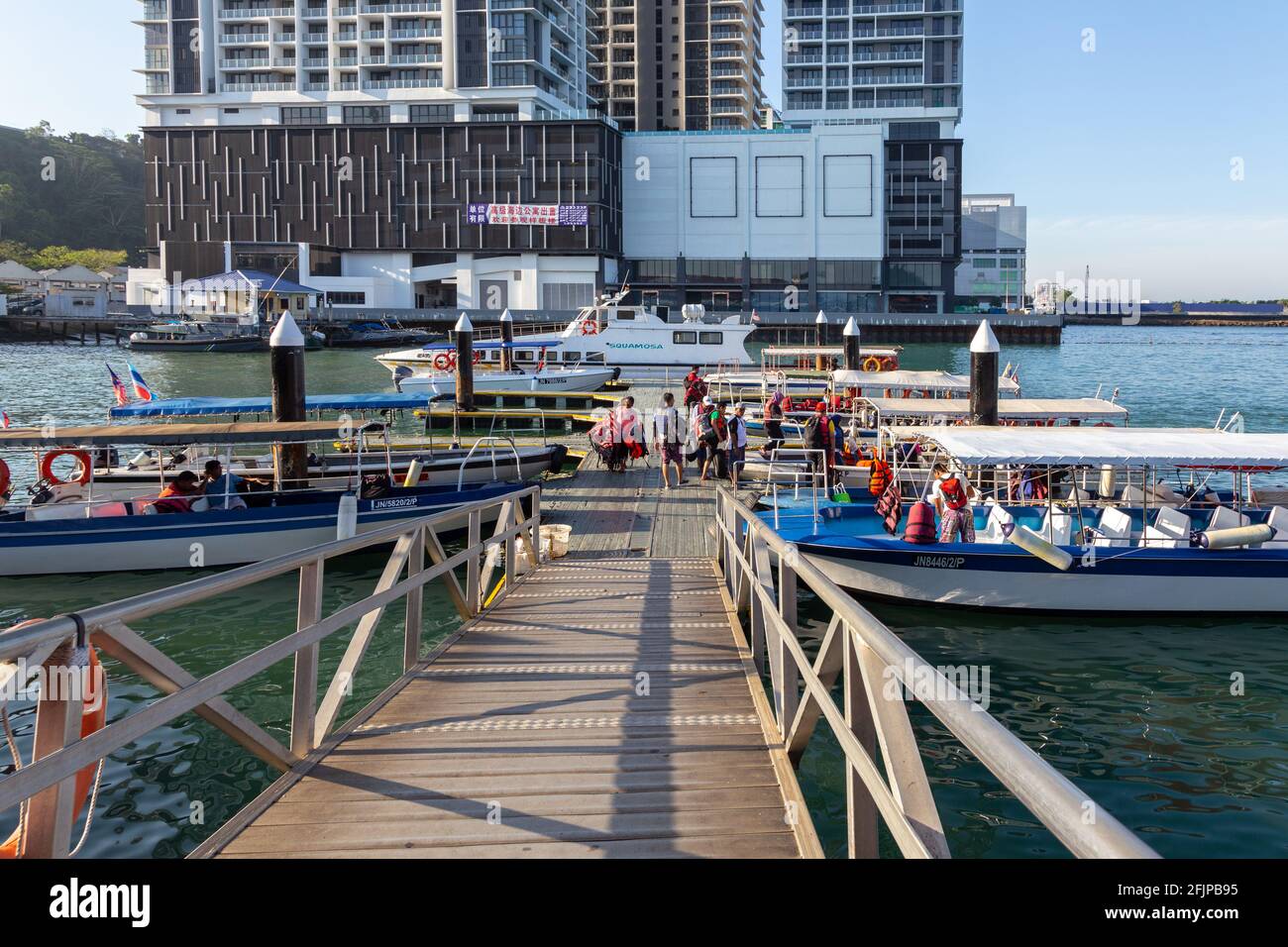 Kota Kinabalu, Sabah, Malaysia - February 02, 2019 :Speed boat park at ...