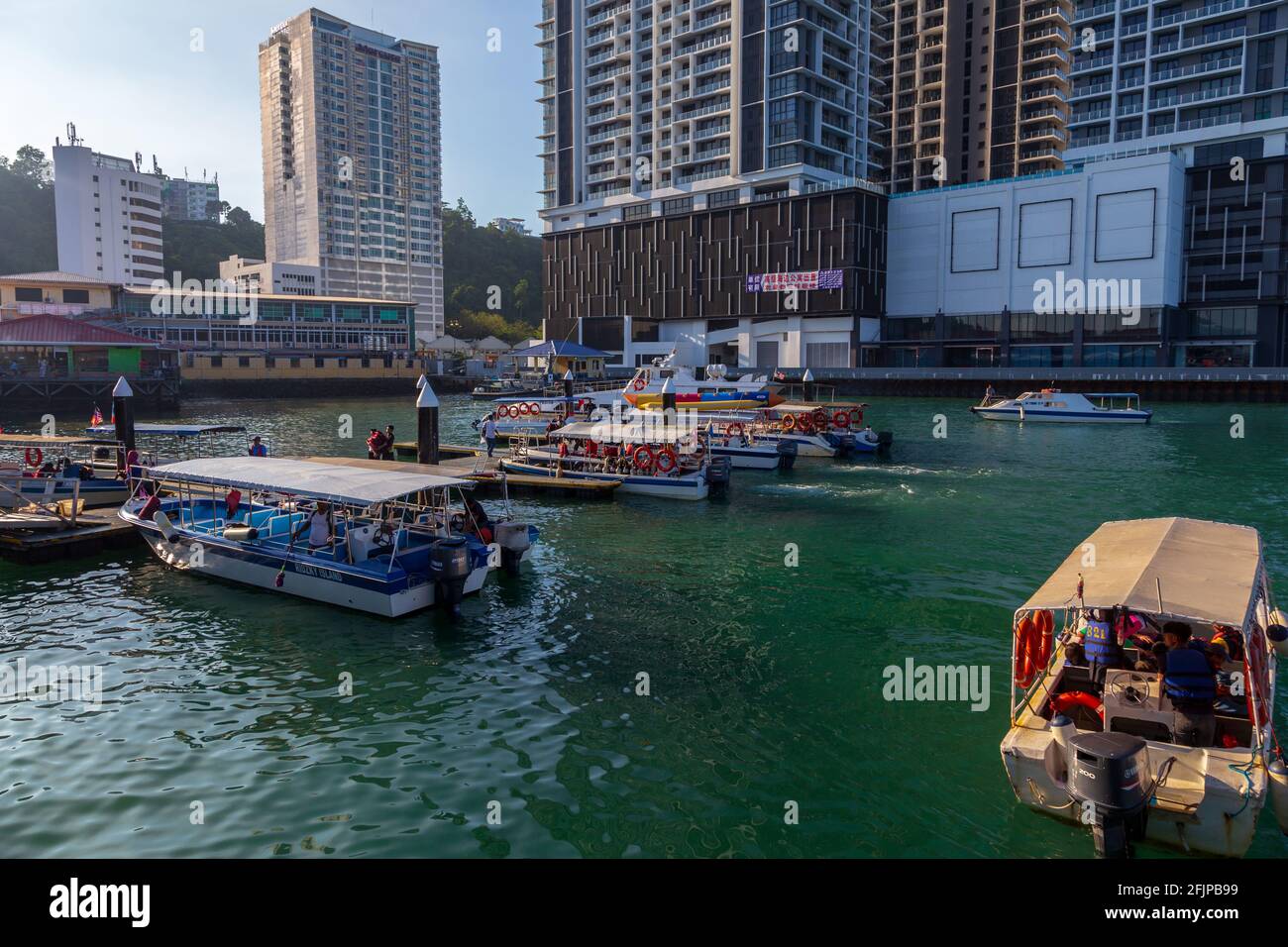 Kota Kinabalu, Sabah, Malaysia - February 02, 2019 :Speed boat park at ...
