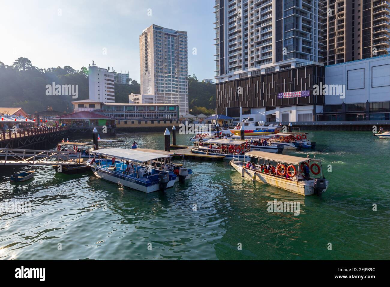 Kota Kinabalu, Sabah, Malaysia - February 02, 2019 :Speed boat park at ...