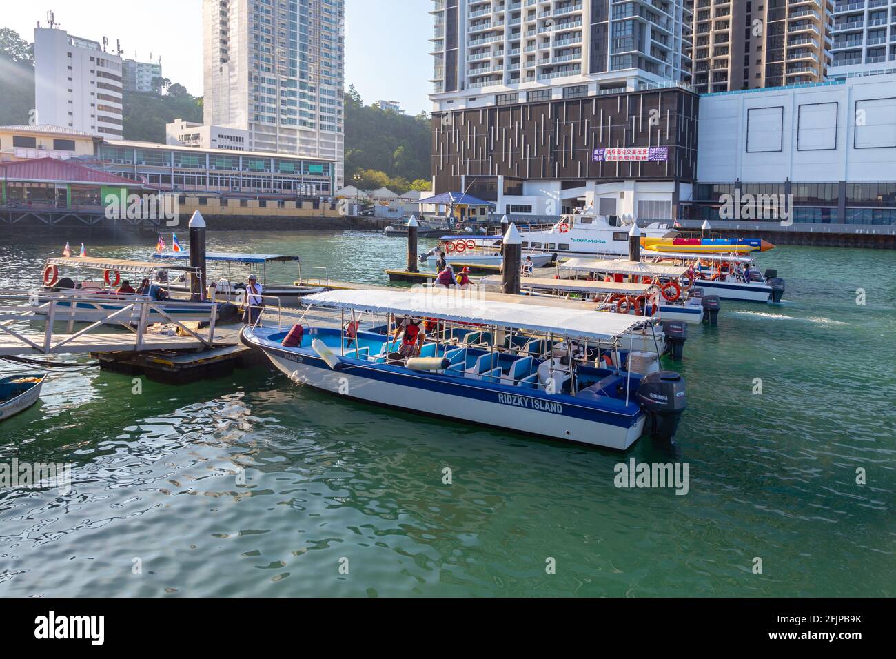 Kota Kinabalu, Sabah, Malaysia - February 02, 2019 :Speed boat park at ...