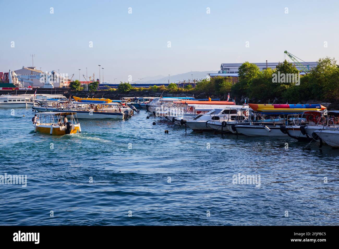 Kota Kinabalu, Sabah, Malaysia - February 02, 2019 :Speed boat park at ...