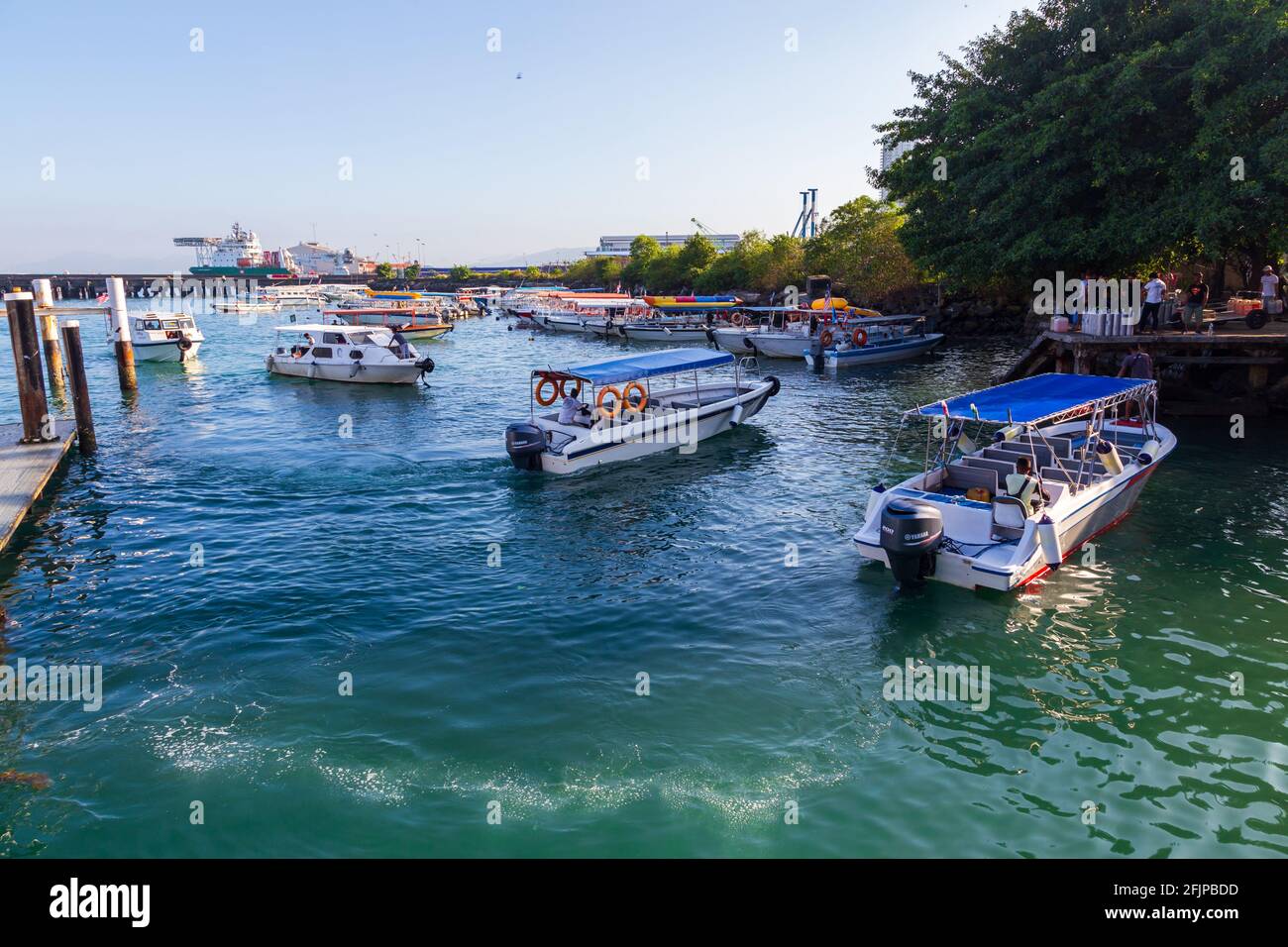 Kota Kinabalu, Sabah, Malaysia - February 02, 2019 :Speed boat park at ...