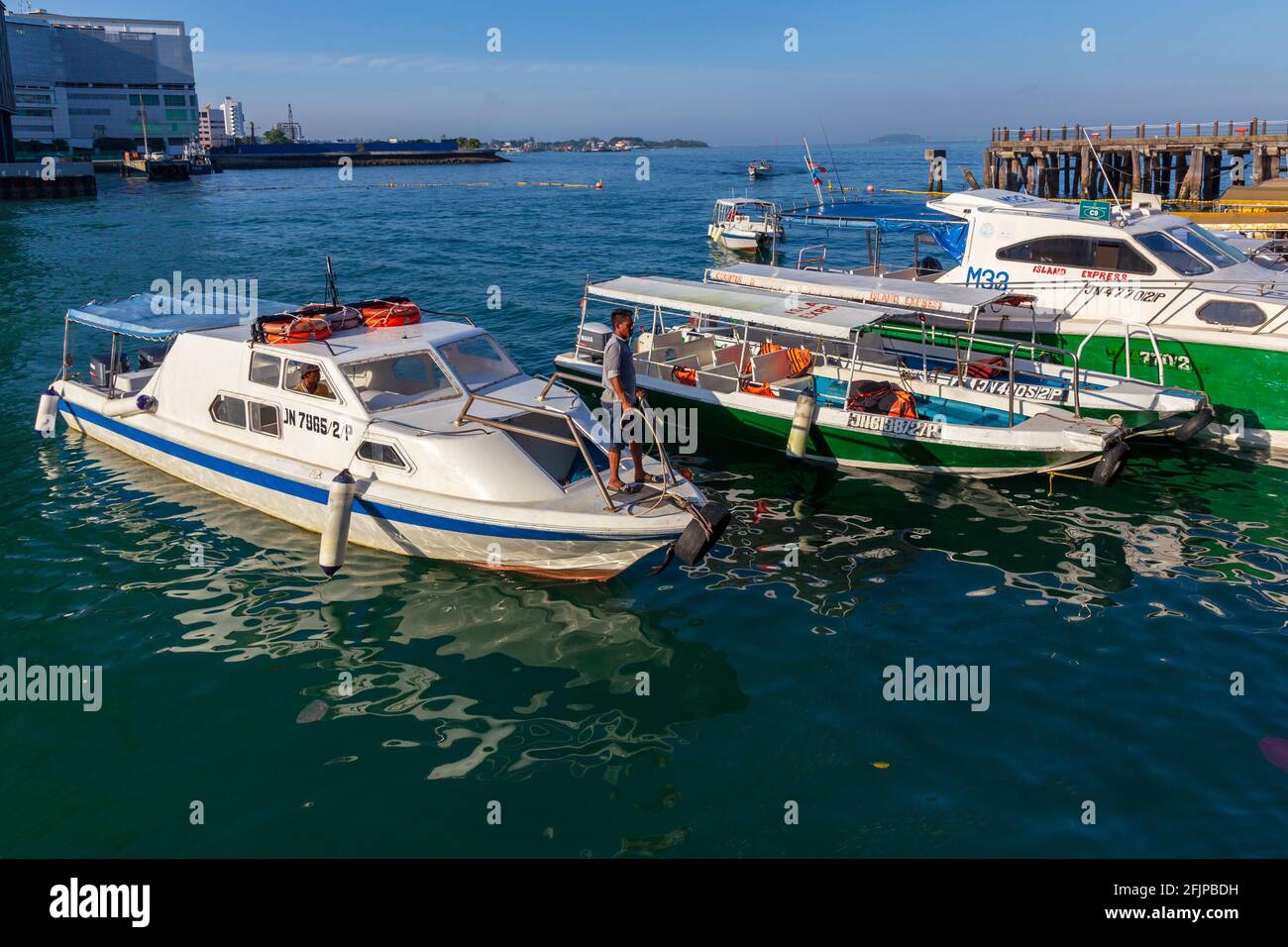 Kota Kinabalu, Sabah, Malaysia - February 02, 2019 :Speed boat park at ...