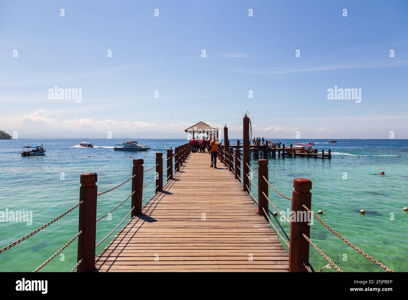 Amazing nature beautiful landscape view of Manukan Island, Sabah ...