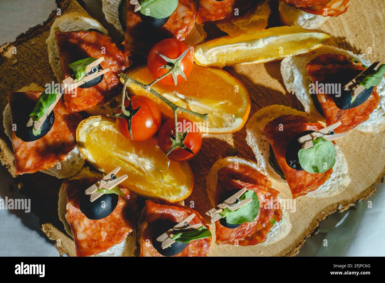 Closeup close up canapes hi-res stock photography and images - Alamy