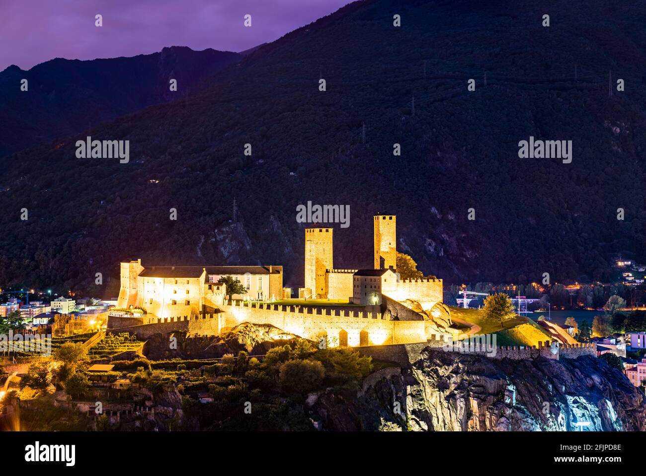 Castelgrande castle in Bellinzona, Switzerland Stock Photo - Alamy