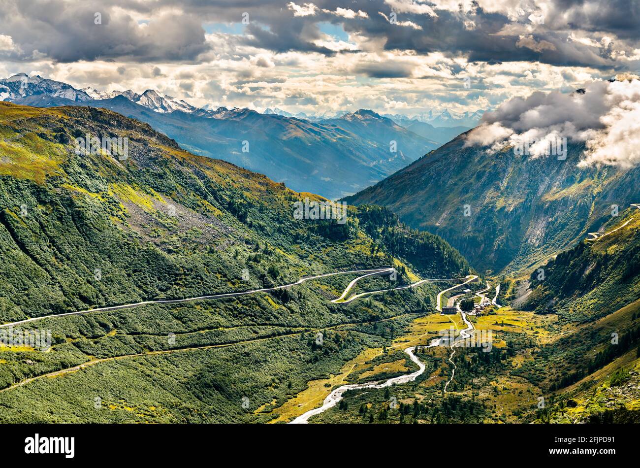 Furka mountain pass in hi-res stock photography and images - Alamy