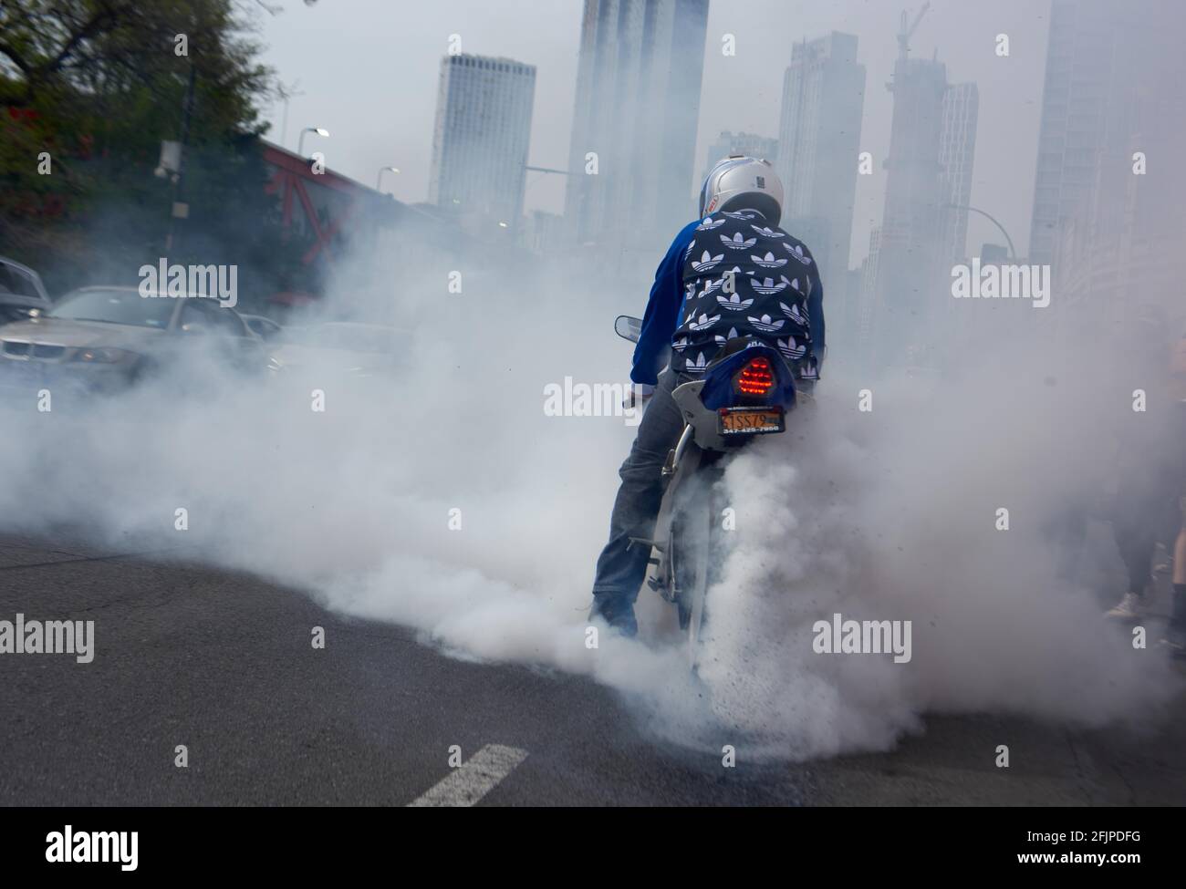 Brooklyn, New York, New York, USA. 24th Apr, 2021. Motorcyclists come ...