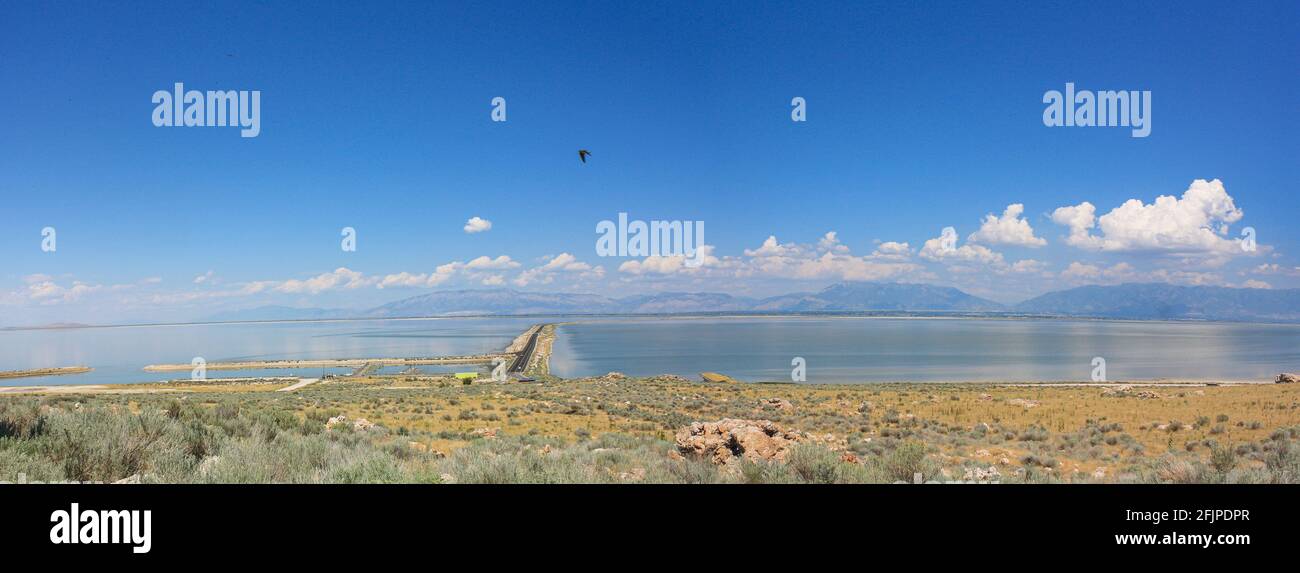 The Great Salt Lake landscape Stock Photo - Alamy