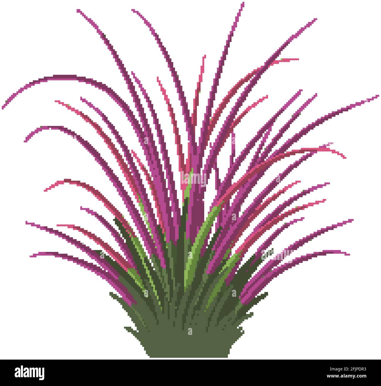 Red Grass Isolated On White Background Illustration Stock Vector Image And Art Alamy