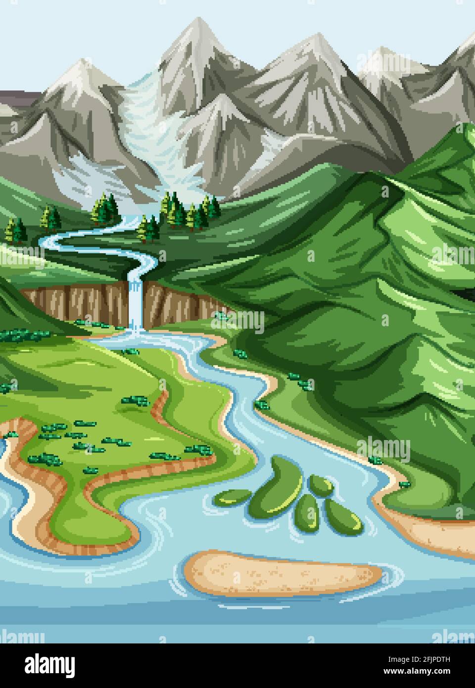 Valley Landform Drawing