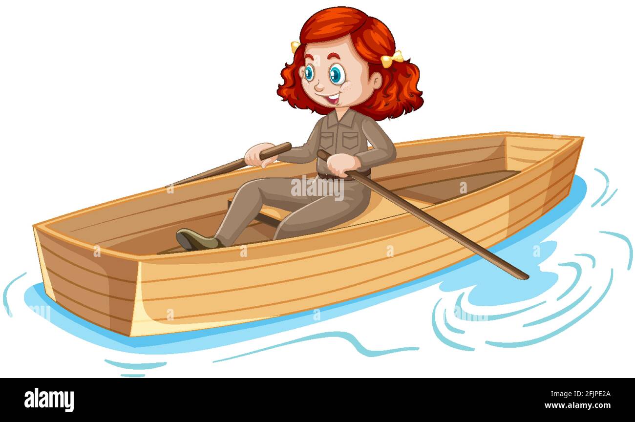 Two Person Rowboat Clipart