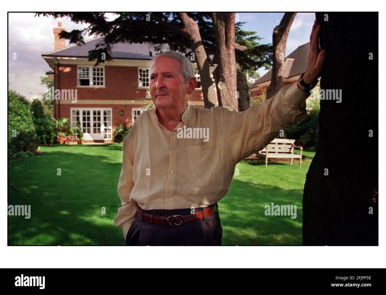 George Carman QC August 2000at his home in south west London on the day ...