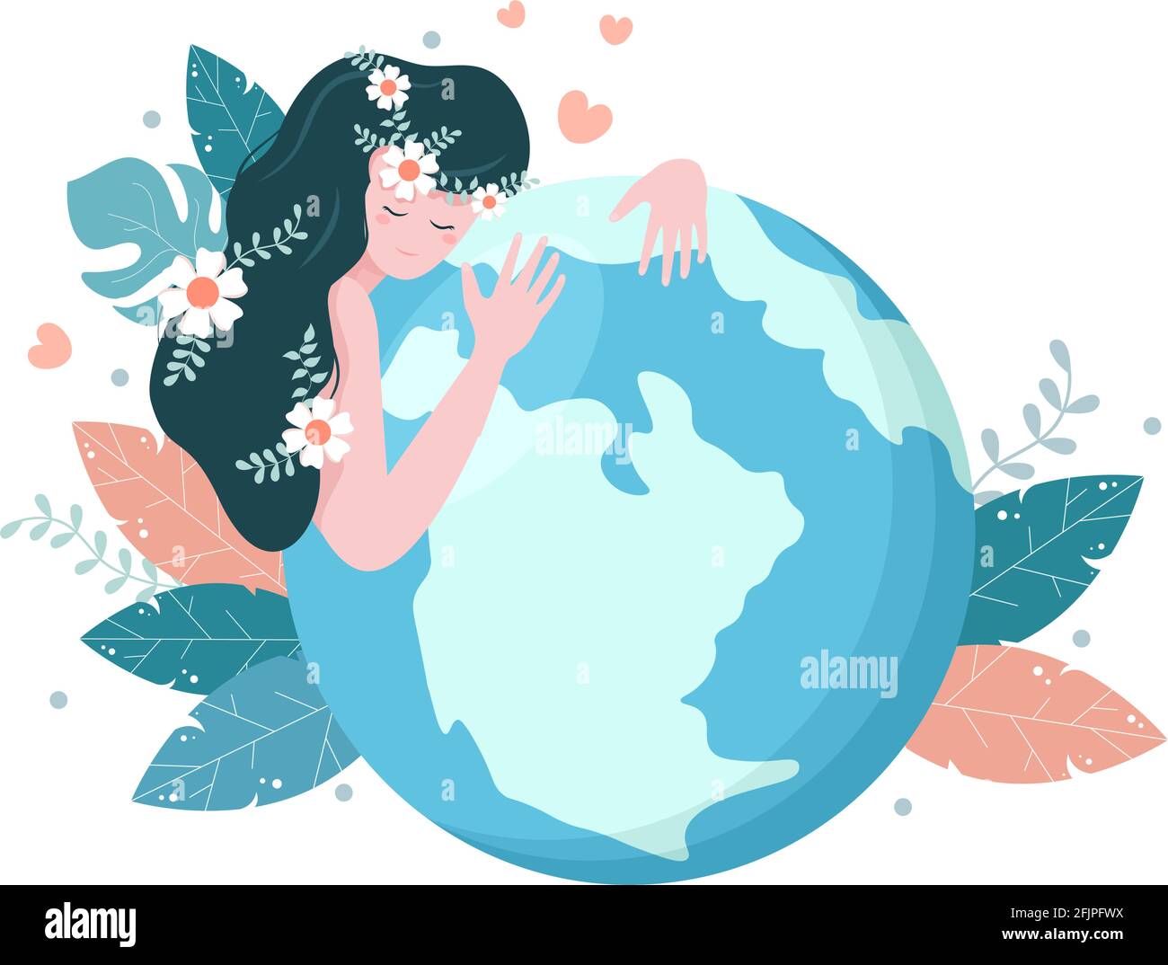 Save Our Planet Earth Illustration To Green Environment With Eco ...