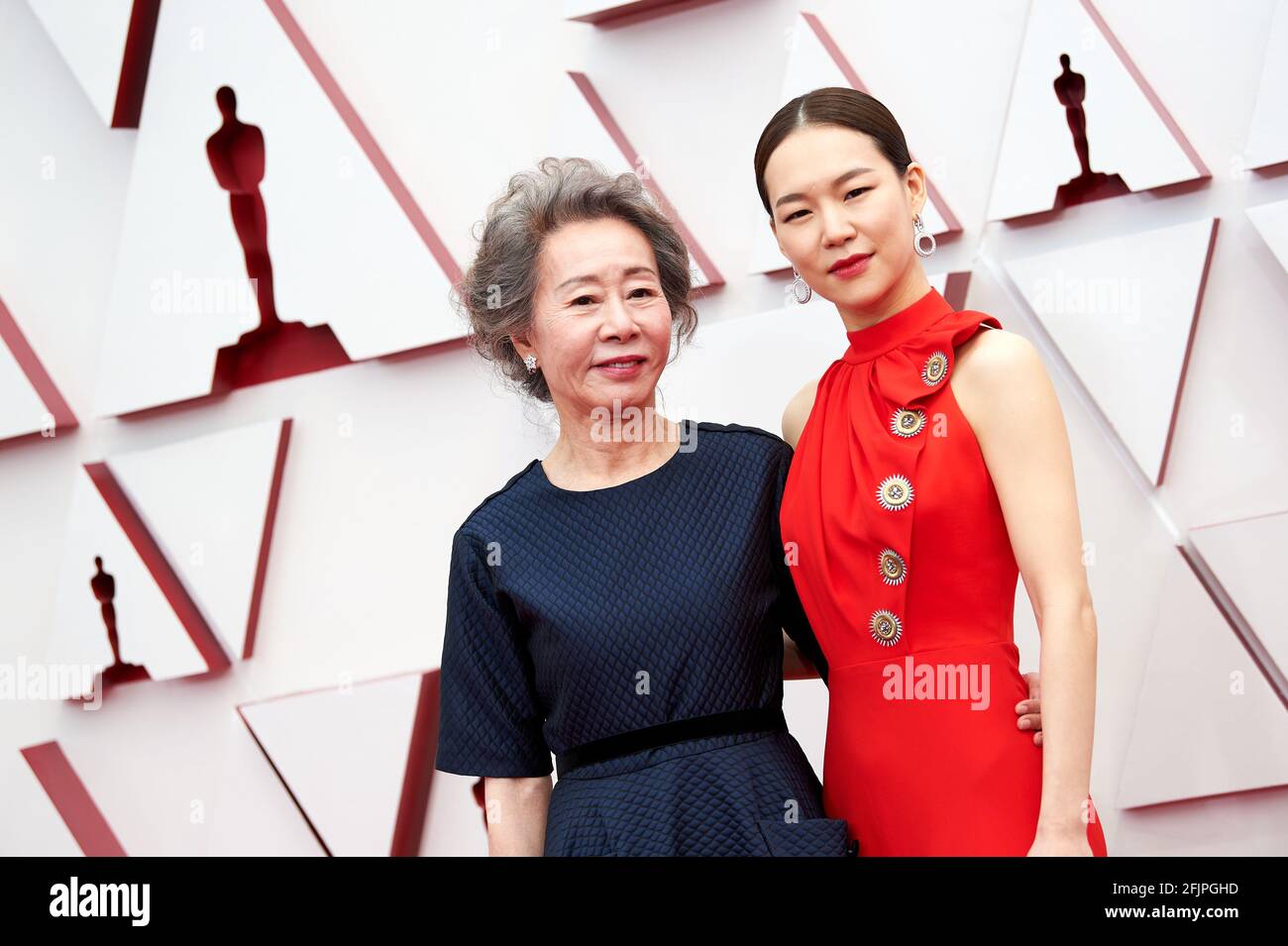 Los Angeles, USA. 25th Apr, 2021. Oscar® nominee Yuh-Jung Youn arrives ...