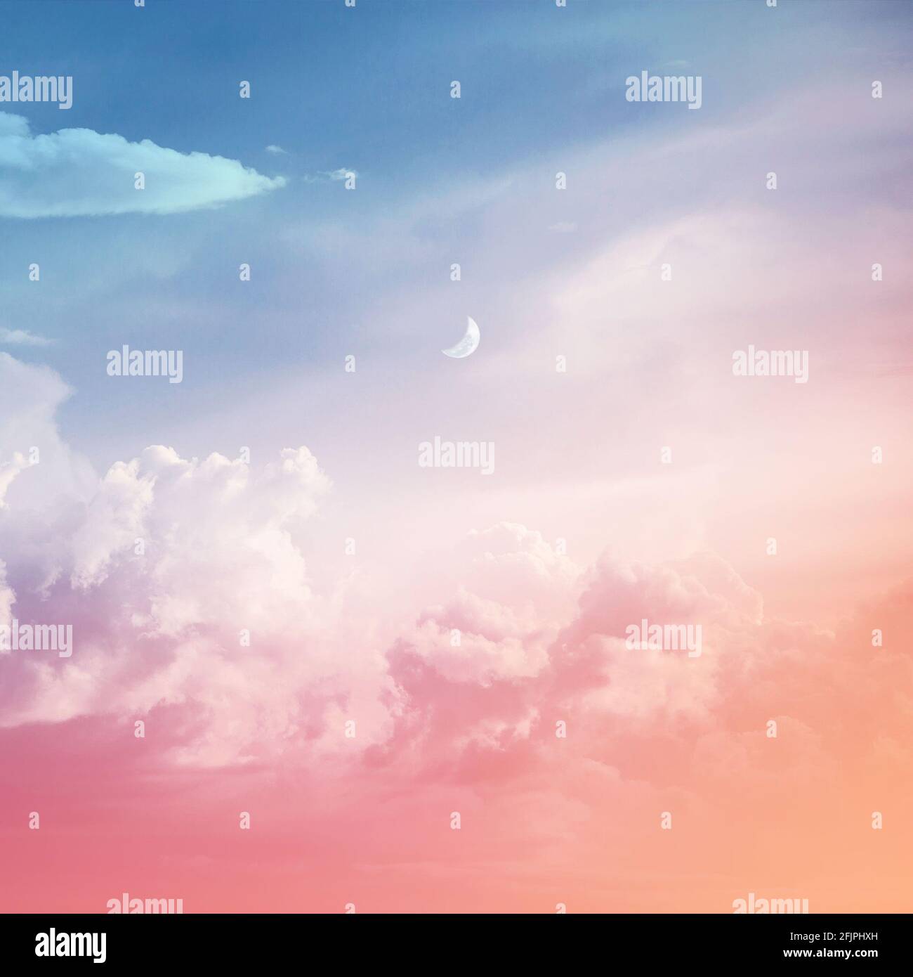 Moon during the day Stock Photo - Alamy