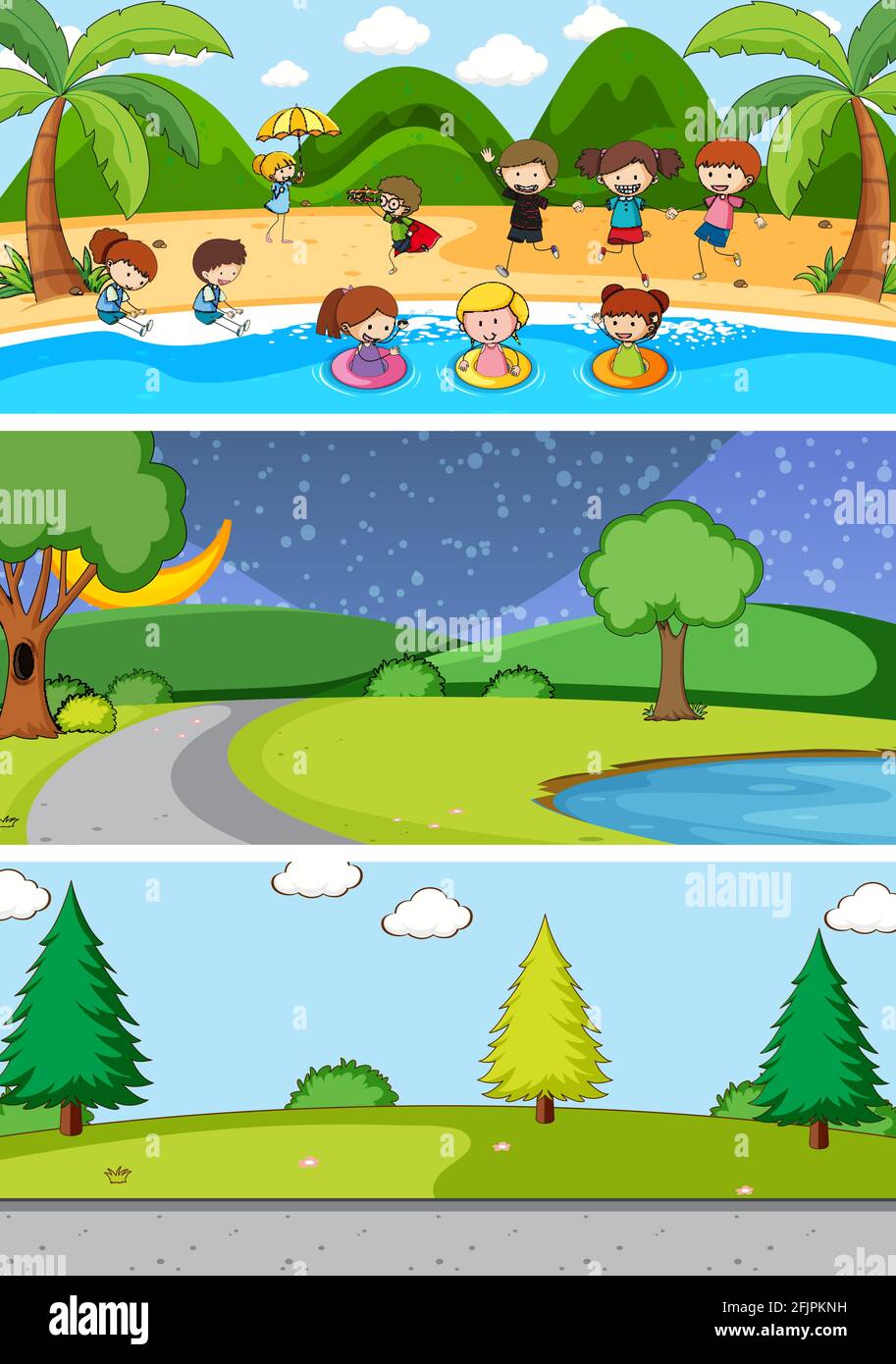 Horizon series Stock Vector Images - Alamy