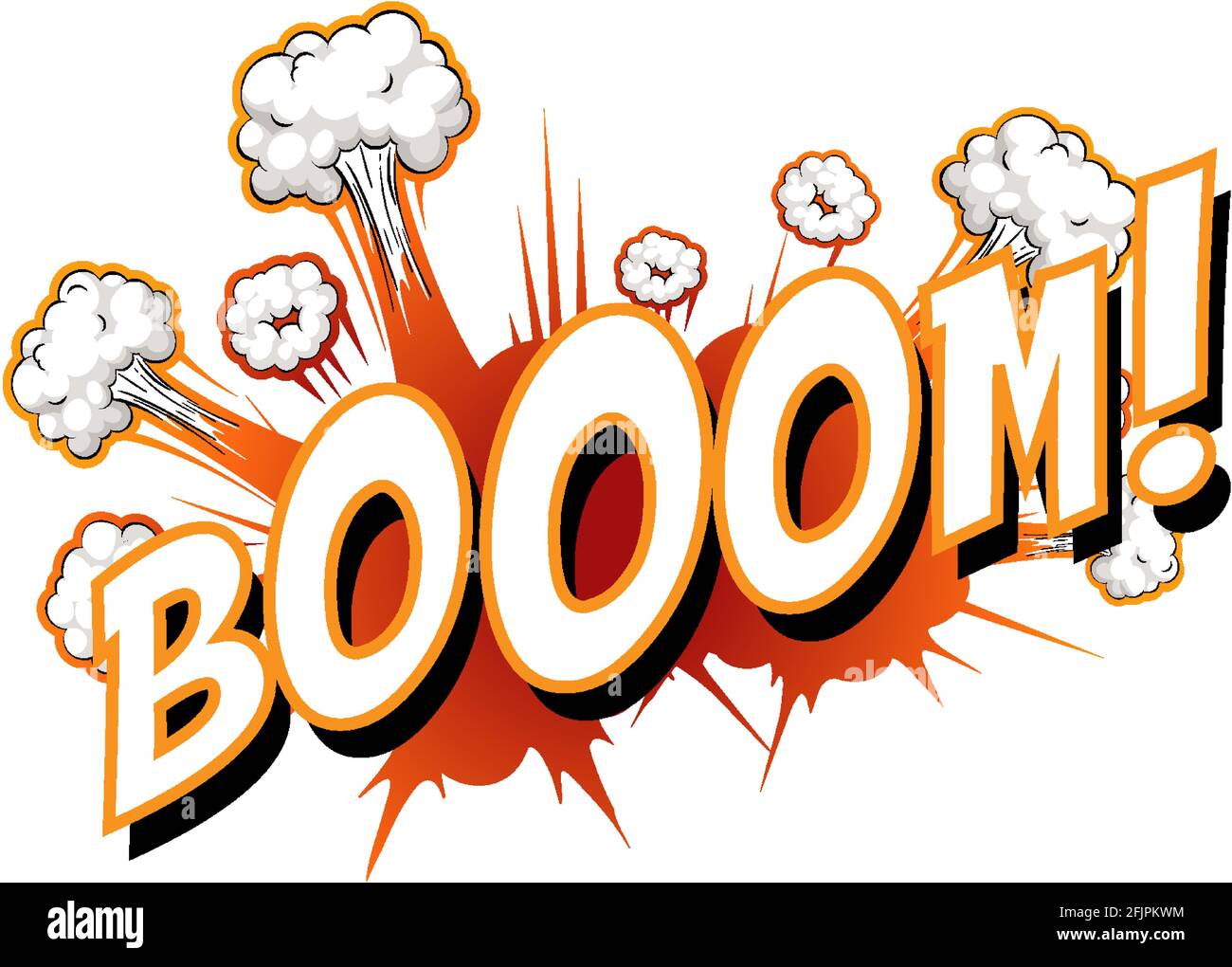 Comic speech bubble with boom text illustration Stock Vector Image ...
