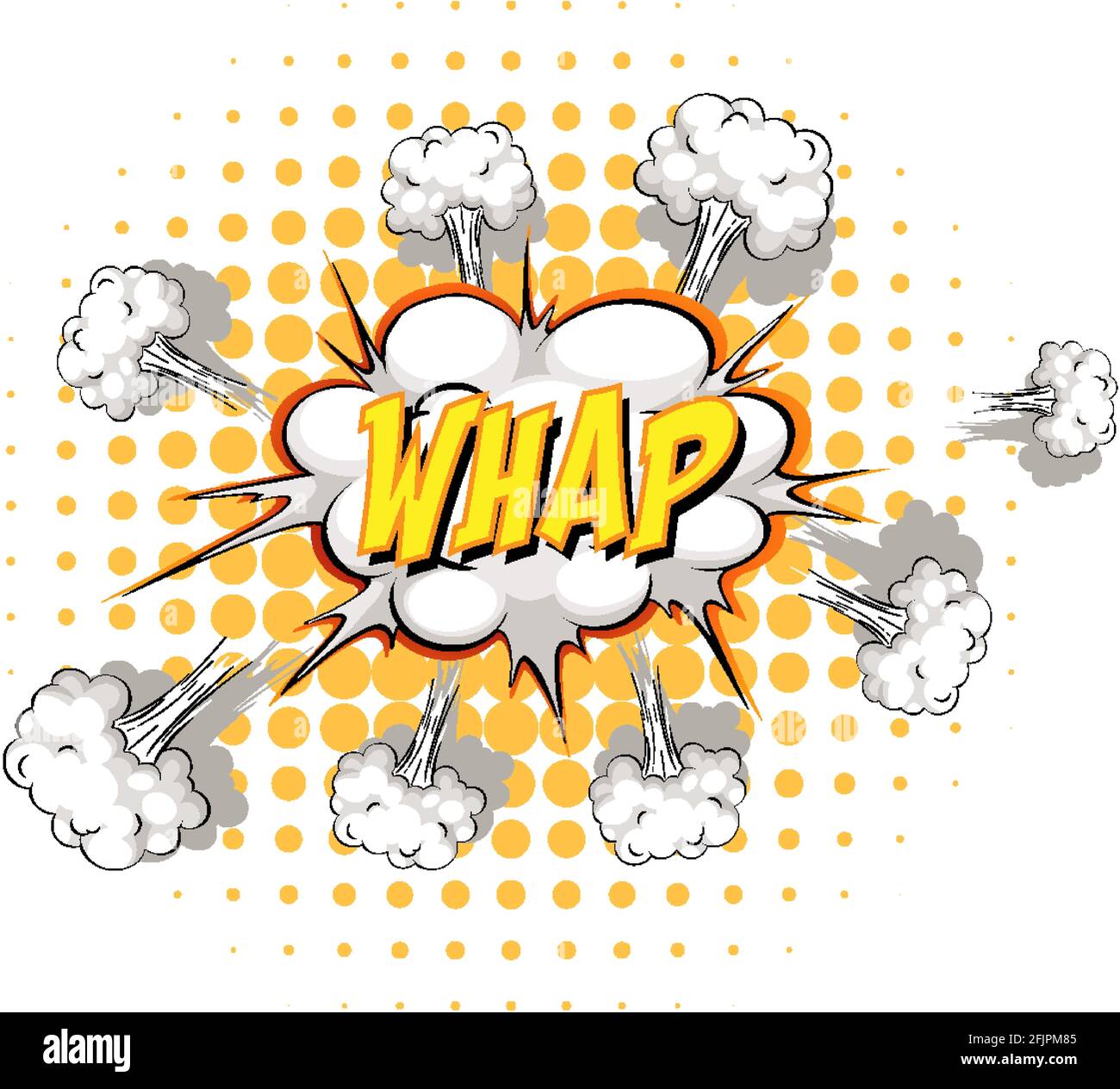 Comic speech bubble with whap text illustration Stock Vector Image ...