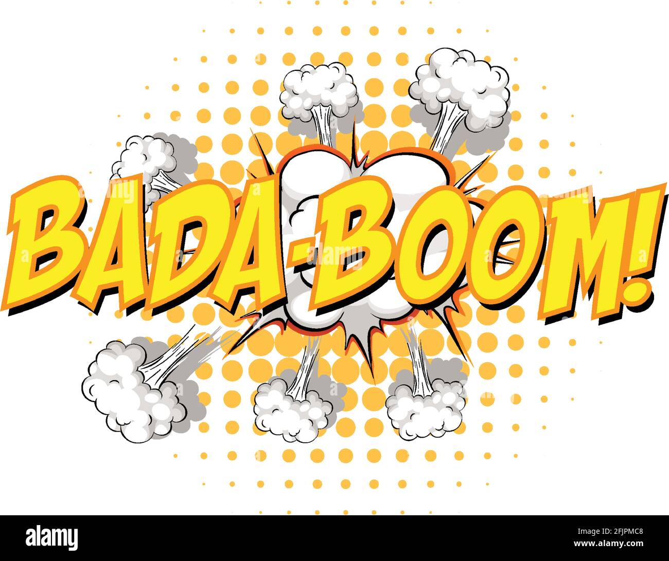 Comic speech bubble with bada-boom text illustration Stock Vector Image ...