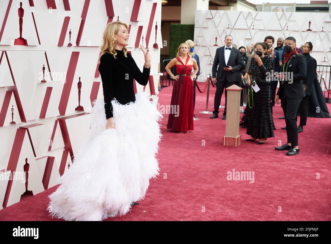 Los Angeles, USA. 25th Apr, 2021. Laura Dern arrives on the red carpet ...