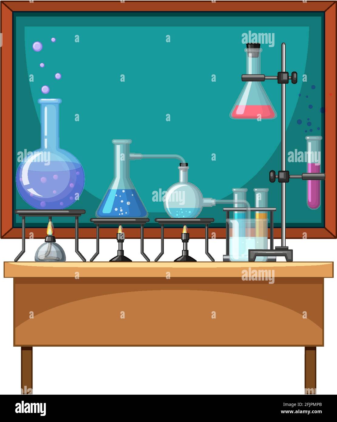 Chemistry element on the table illustration Stock Vector Image & Art ...
