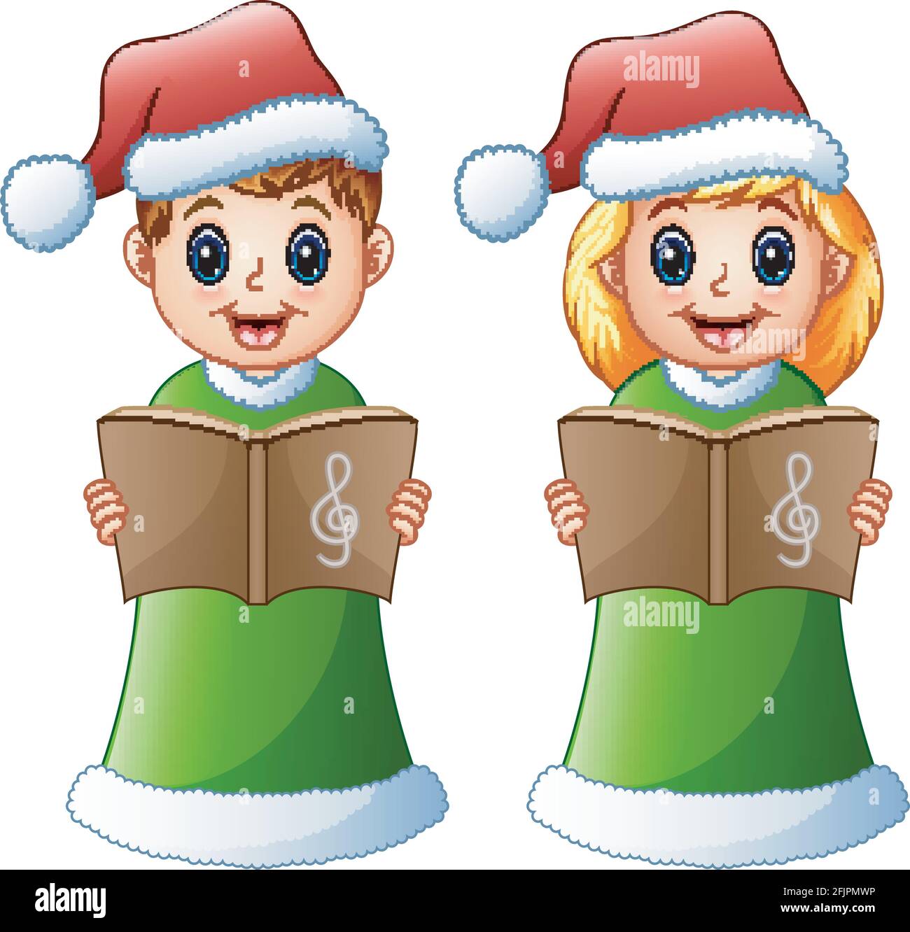 Singing cartoon book carol hi-res stock photography and images - Alamy