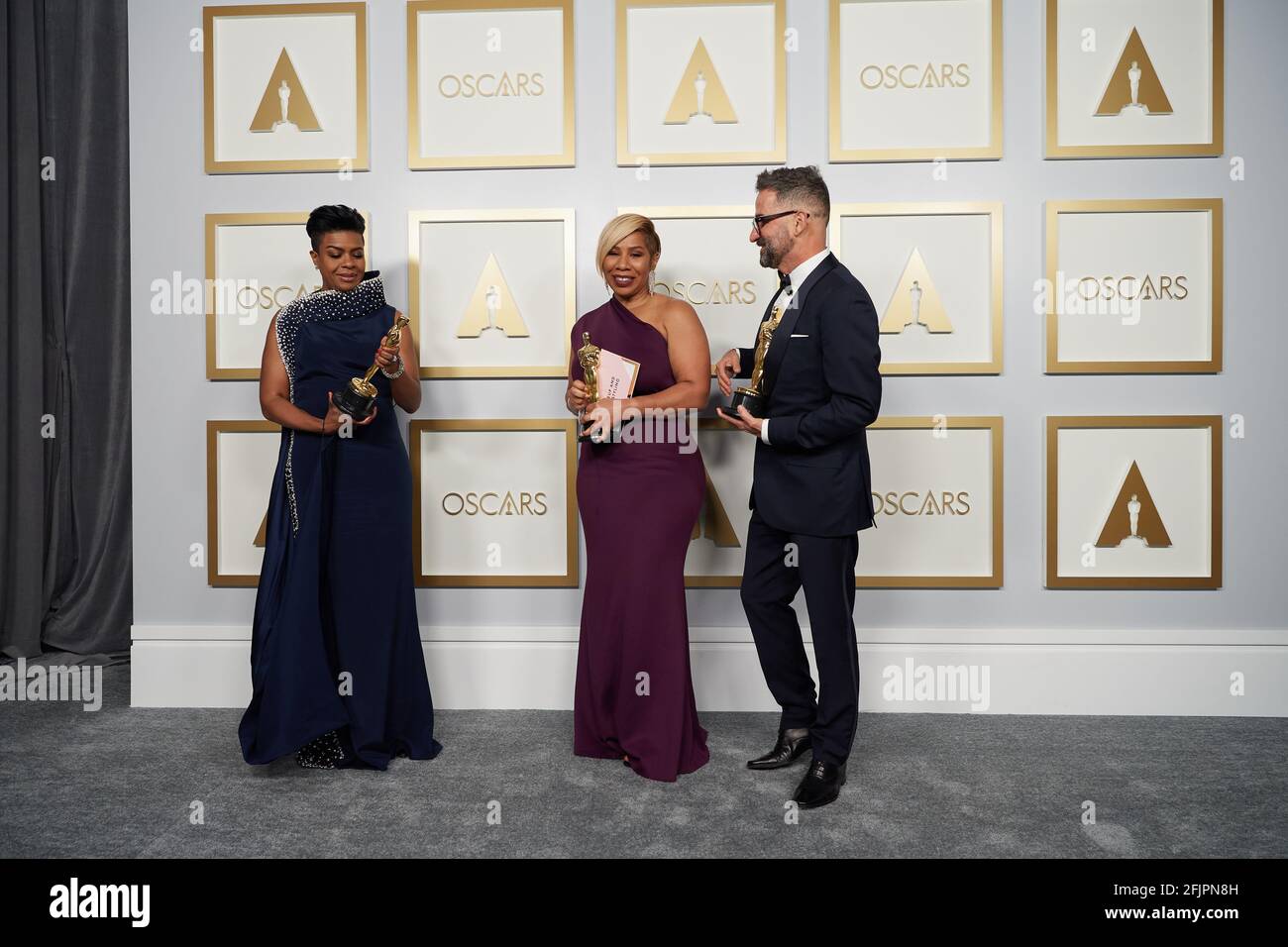 Los Angeles, USA. 25th Apr, 2021. Jamika Wilson (Center), Sergio Lopez ...