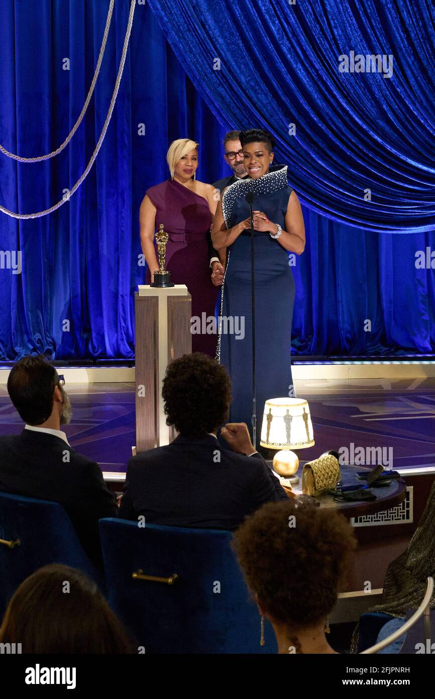 Los Angeles, USA. 25th Apr, 2021. Jamika Wilson, Sergio Lopez-Rivera ...