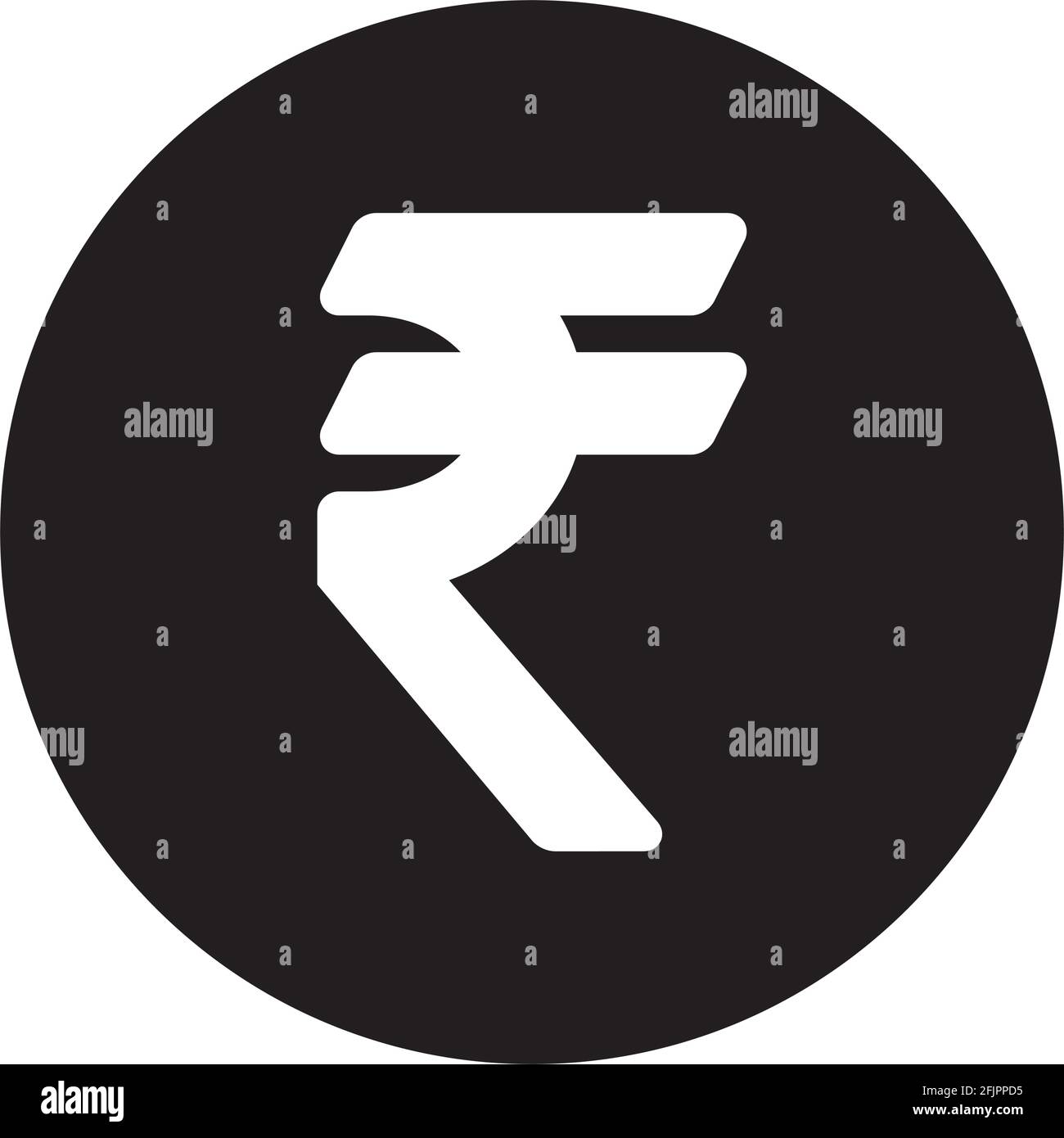 Rupee symbol icon vector currency sign for business and finance in a ...