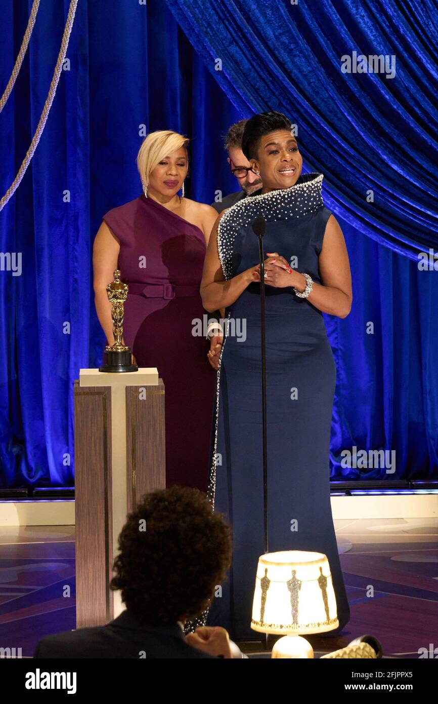 Los Angeles, USA. 25th Apr, 2021. Jamika Wilson, Mia Neal and Sergio ...