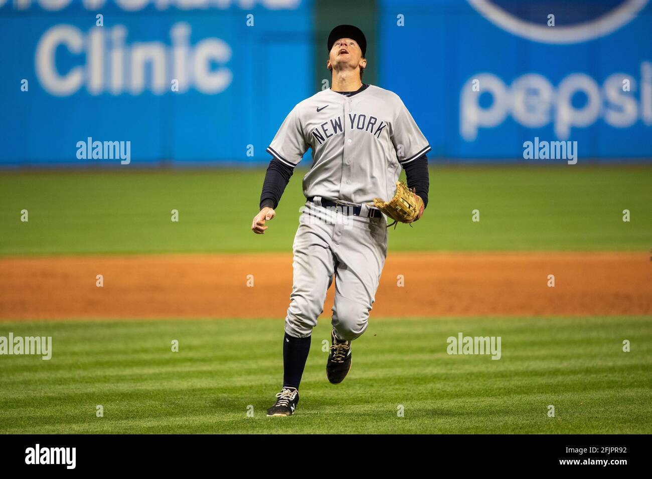 Cleveland, United States. 22nd Apr, 2021. New York Yankees third ...