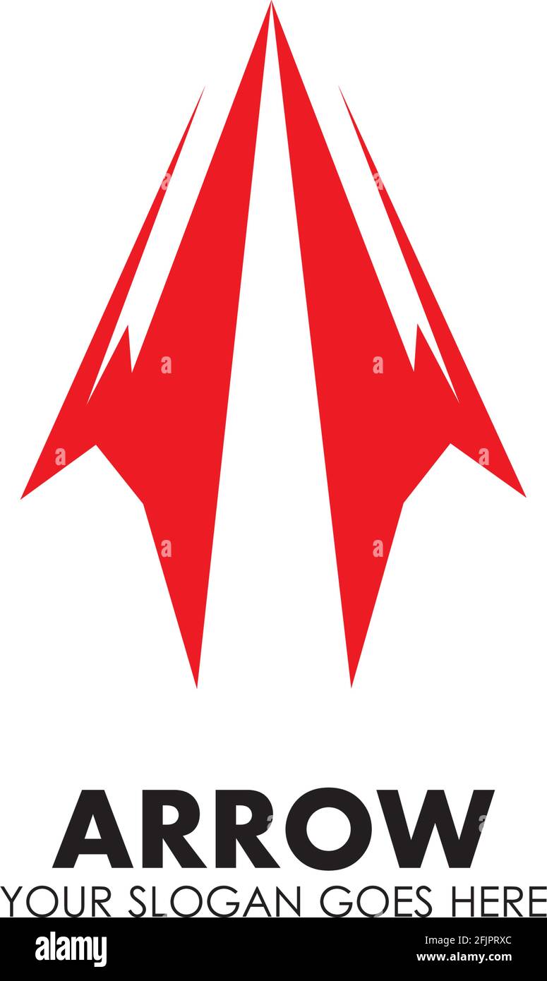 Arrow vector illustration icon Logo Template design Stock Vector Image ...