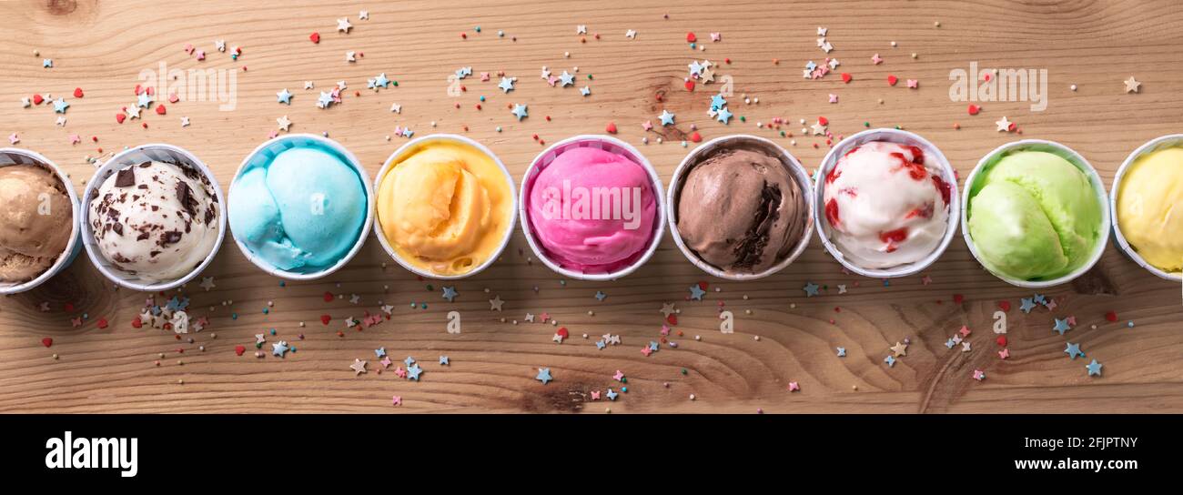 Italian gelato banner hi-res stock photography and images - Alamy