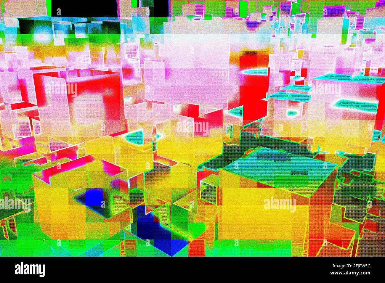 Pixelated cube hi-res stock photography and images - Alamy