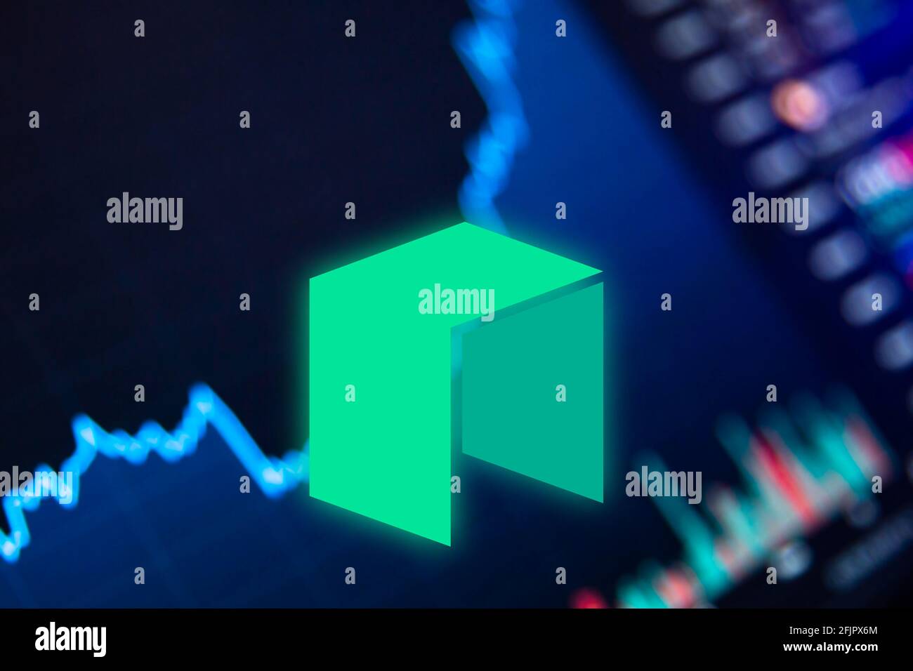 Neo NEO Cryptocurrency. Neo coin growth chart on the exchange, chart ...