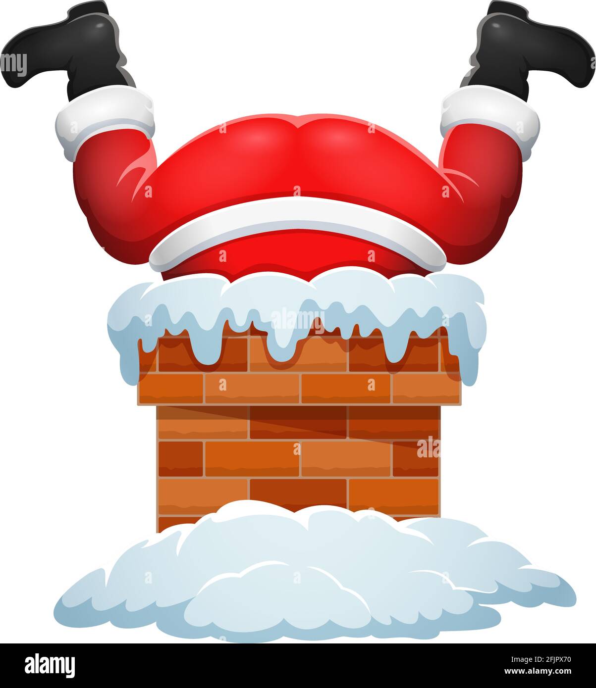 Santa claus stuck in chimney hi-res stock photography and images - Alamy