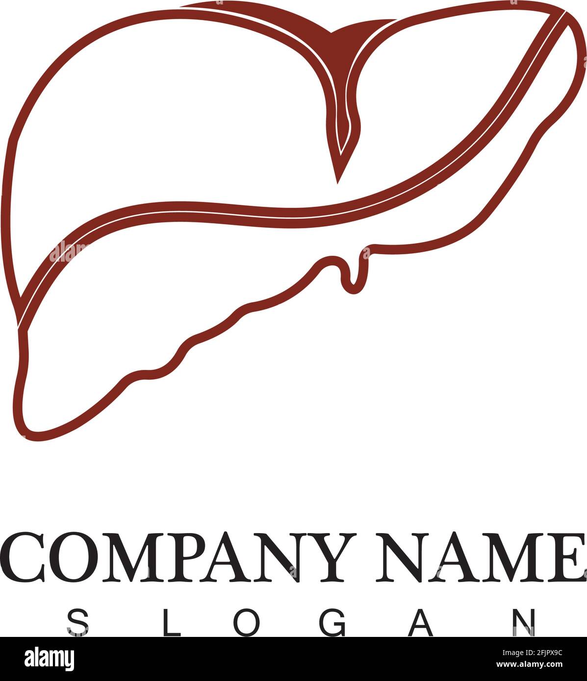 liver icon flat logo Stock Vector Image & Art - Alamy