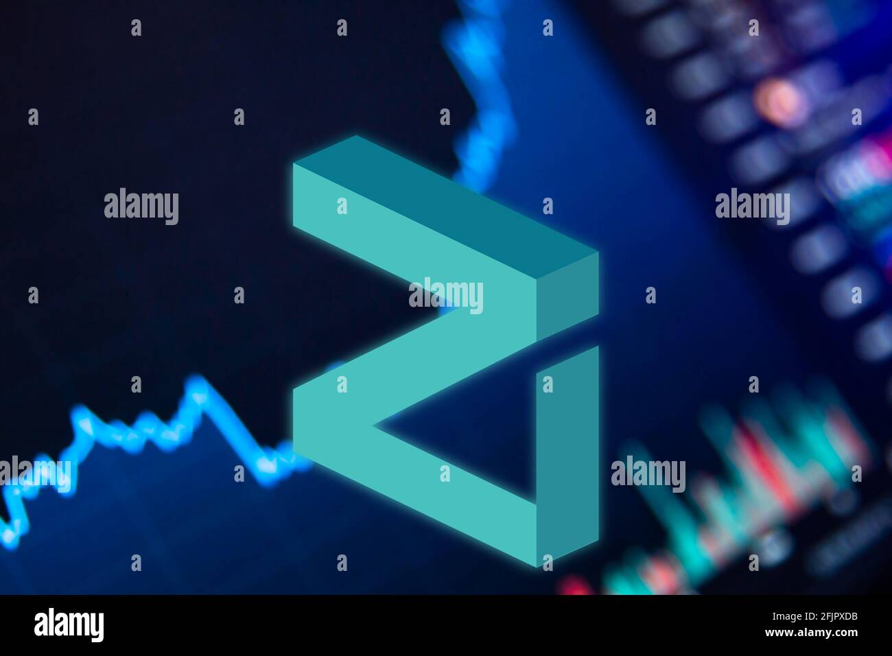 Zilliqa ZIL Cryptocurrency. ZIL coin growth chart on the exchange ...