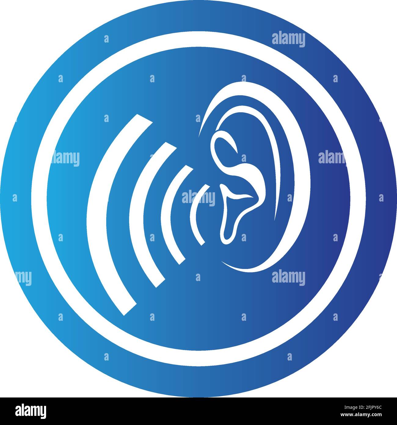 Hearing Logo Template vector icon design Stock Vector Image & Art - Alamy