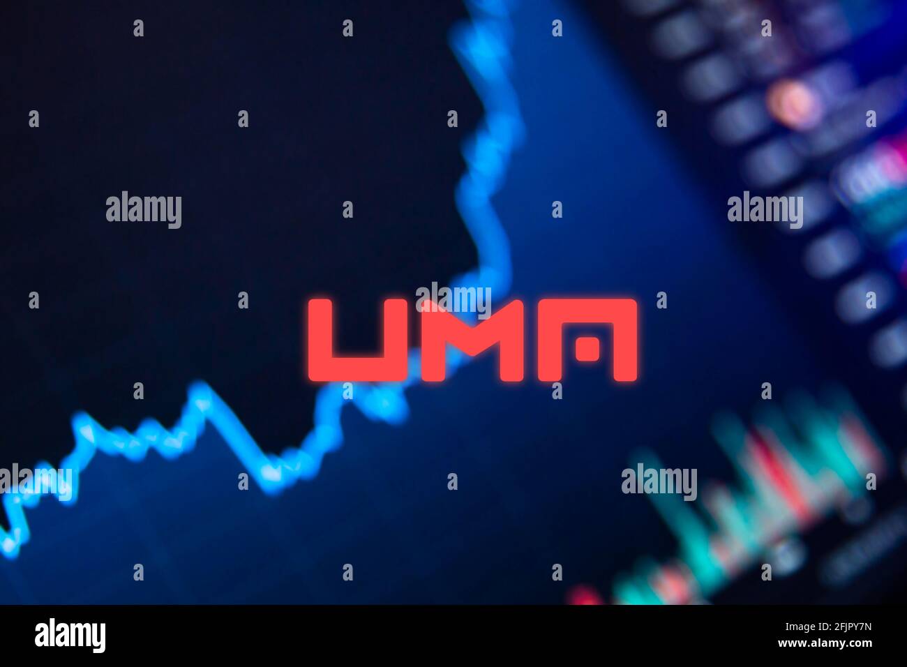UMA Cryptocurrency. UMA coin growth chart on the exchange, chart Stock ...