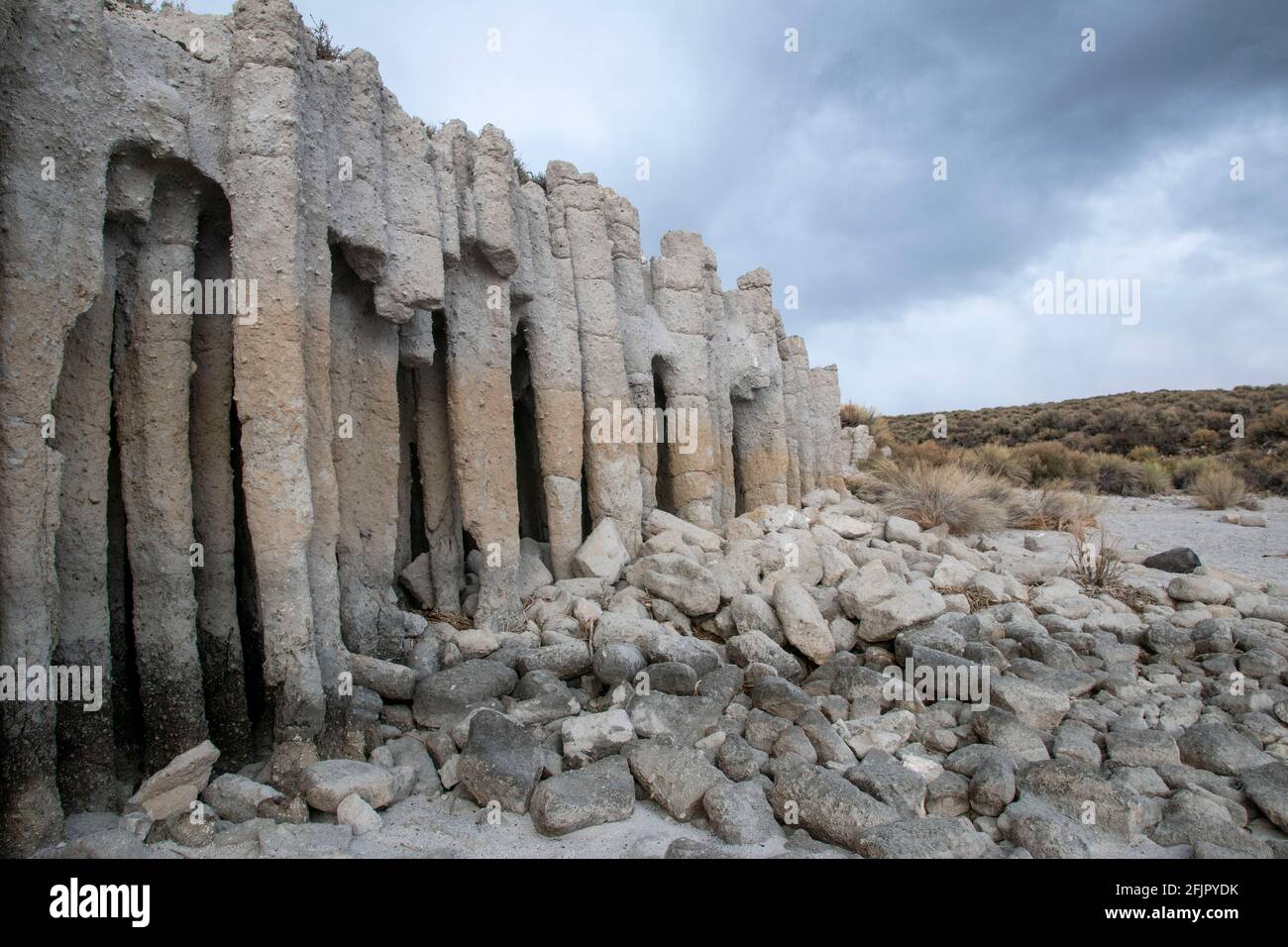The Bishop Tuffs are also known as the Crowley Lake Columns in Mono ...