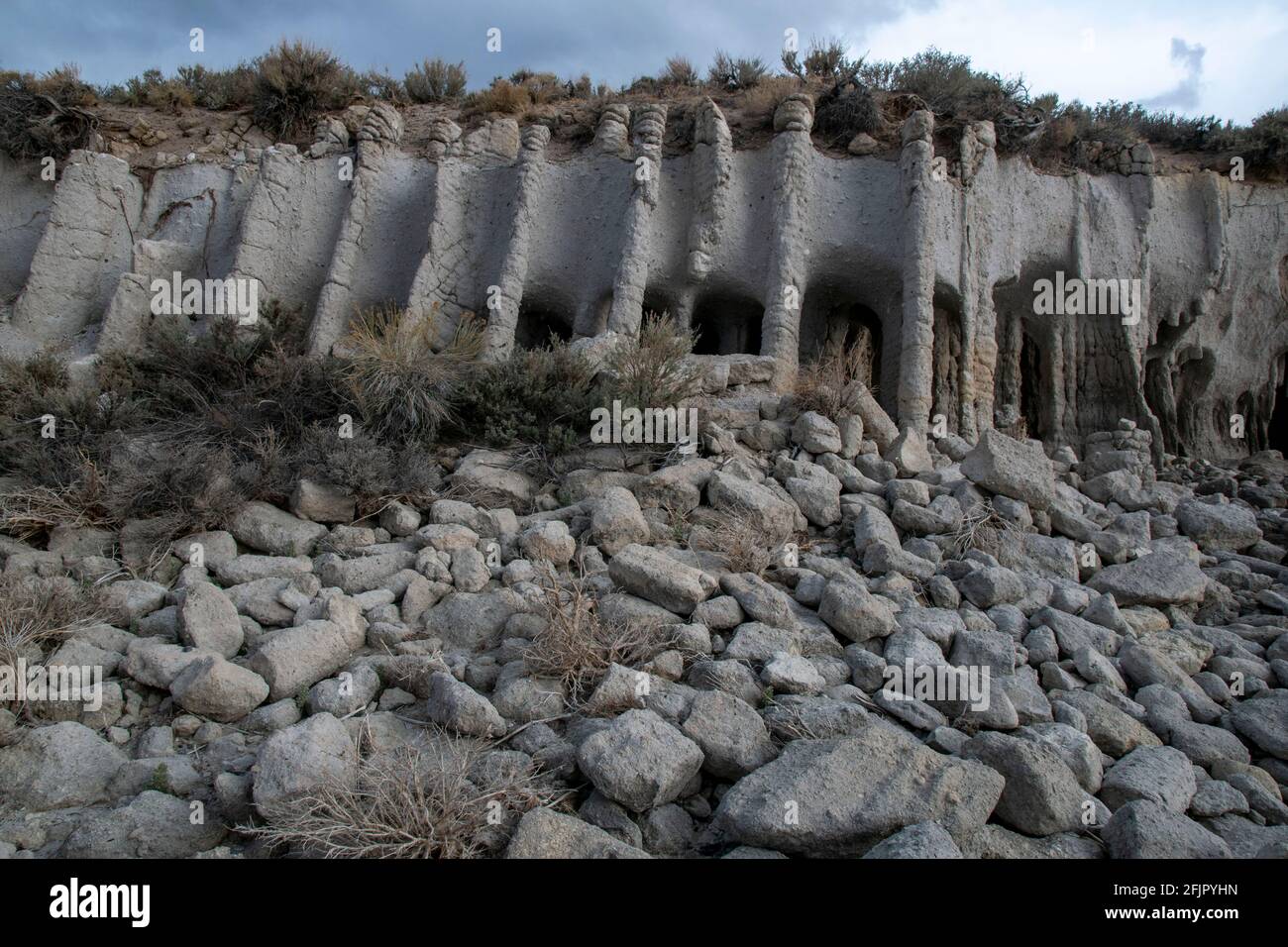 The Bishop Tuffs are also known as the Crowley Lake Columns in Mono ...