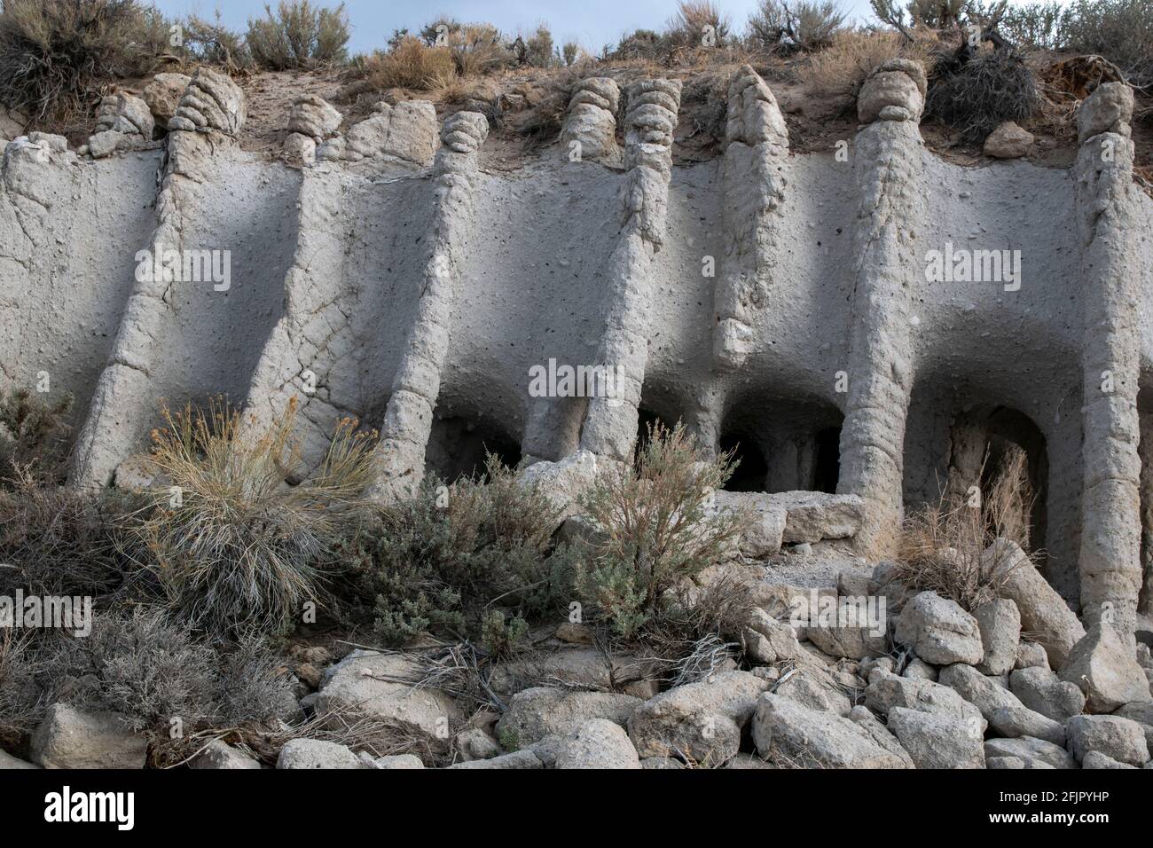 The Bishop Tuffs are also known as the Crowley Lake Columns in Mono ...