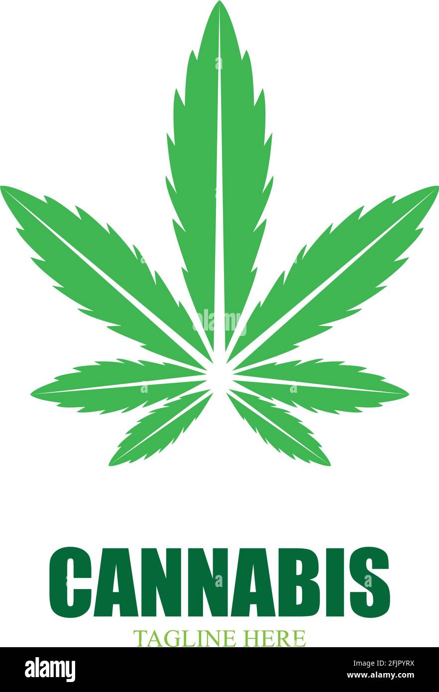 cannabis marijuana leaf icon vector Stock Vector Image & Art - Alamy