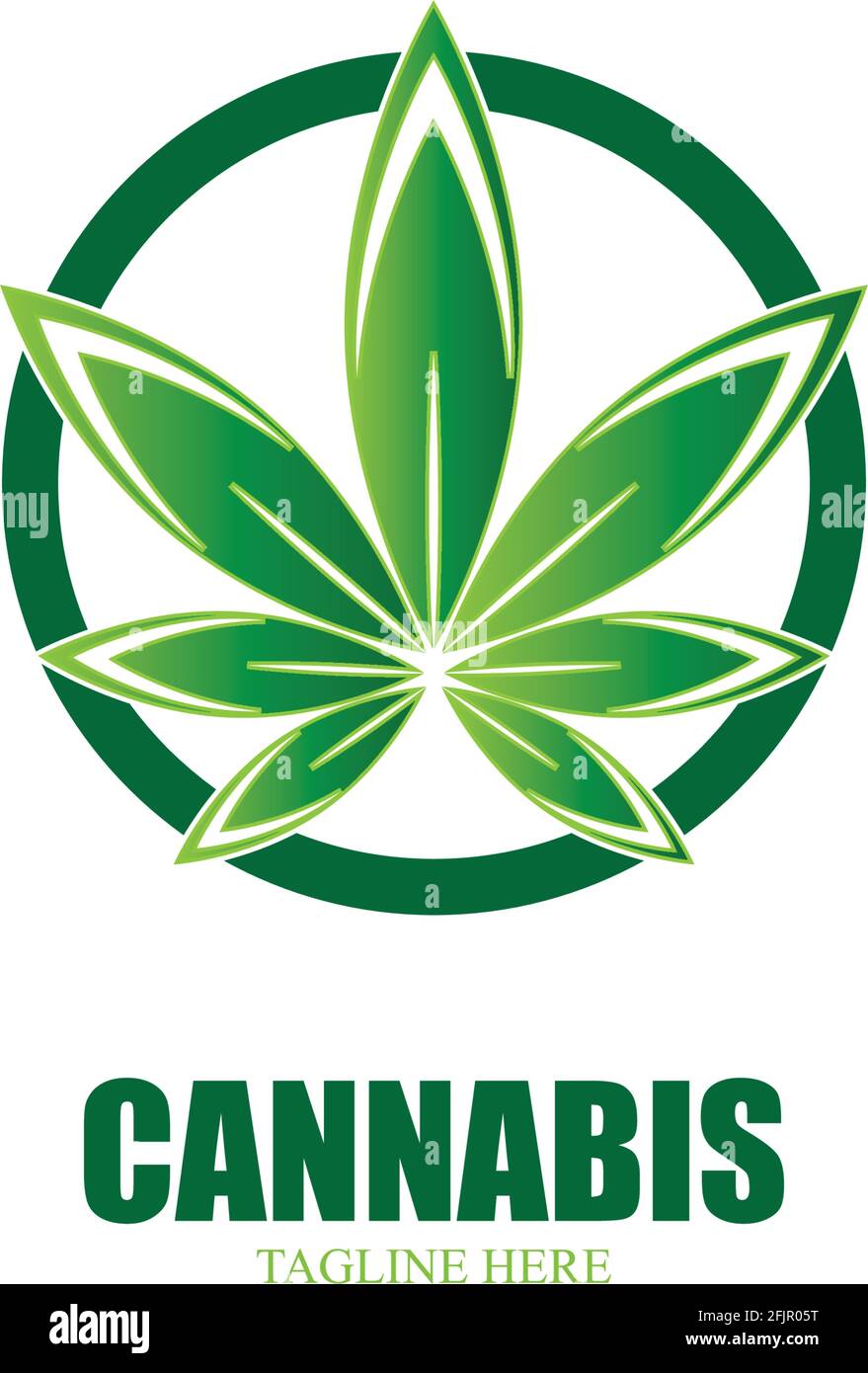cannabis marijuana leaf icon vector Stock Vector Image & Art - Alamy